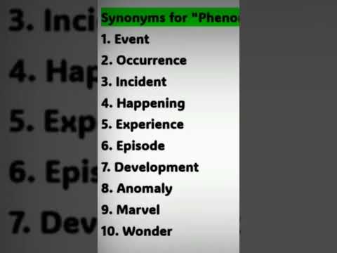 Synonyms for Phenomenon #englishlanguagetest #education