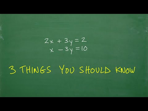 Algebra Problem - 3 Things to know about this