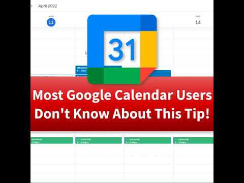 Google Calendar: Do you know this super secret tip? #shorts