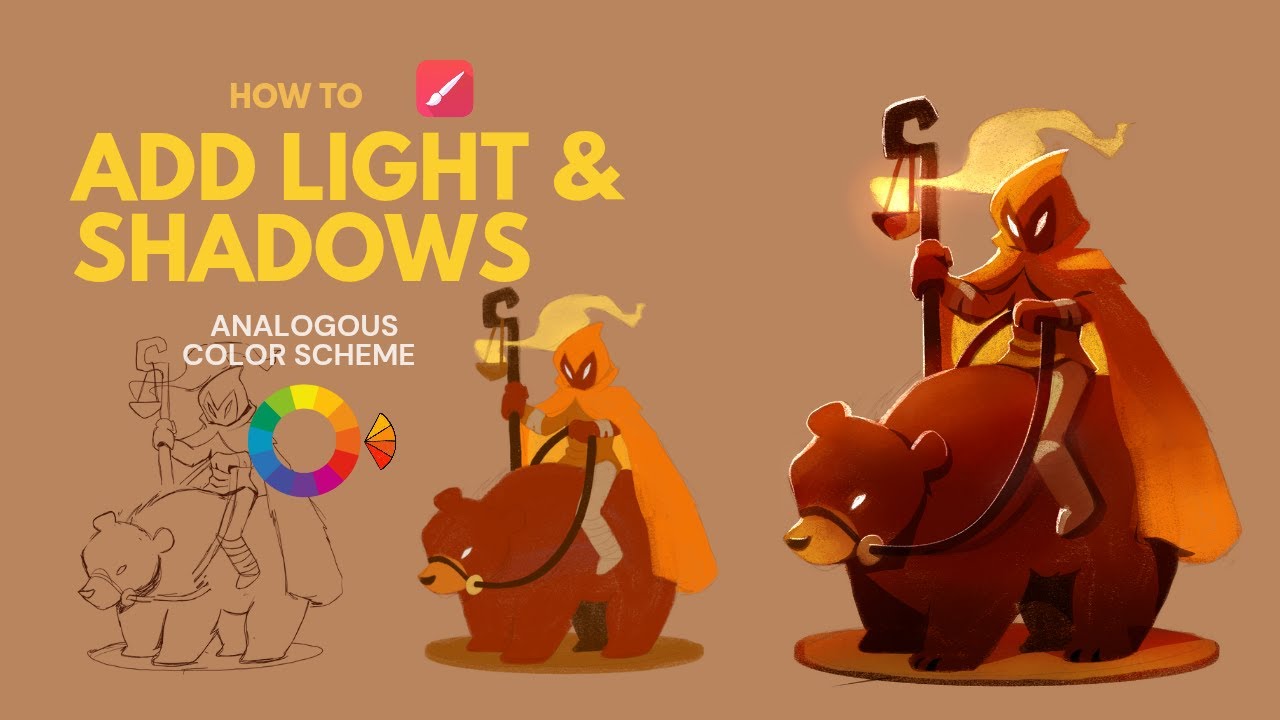 How to add light and shadows to your drawings😌| How to render your ...