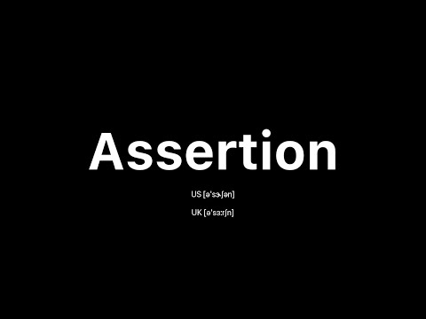 How to Pronounce Assertion: 🇺🇸 American English vs. 🇬🇧 British English