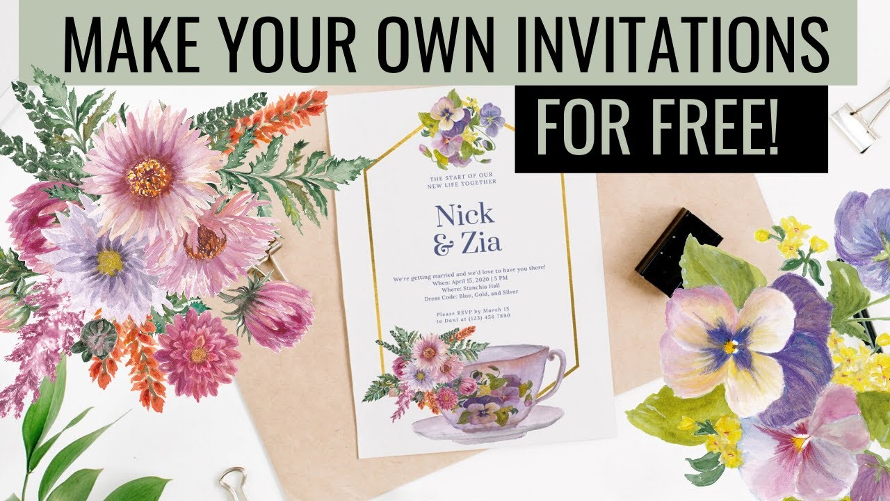 How to DIY Invitations Using Canva & Creative Market