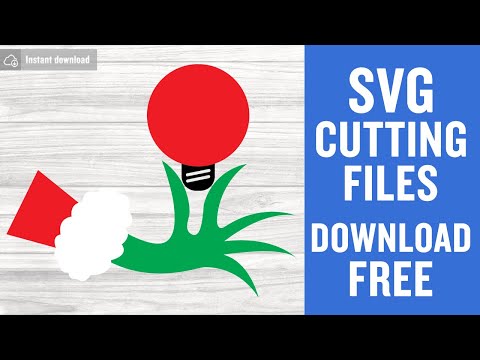 Grinch Hand Holding Ornament Svg Free Cut File for Cricut
