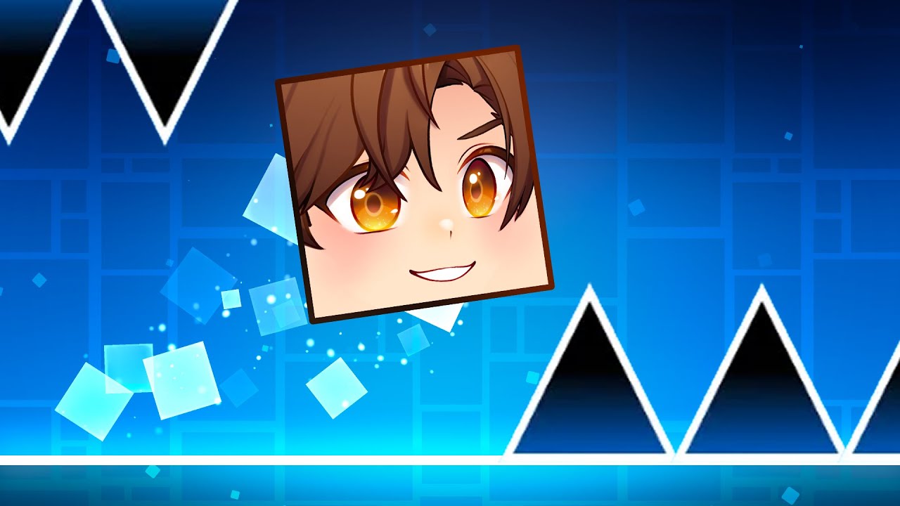 Glitch Plays GEOMETRY DASH...