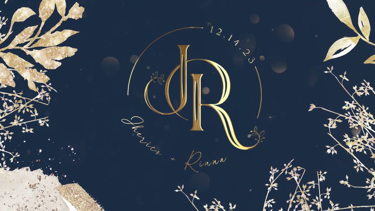 JR Wedding Monogram Animation