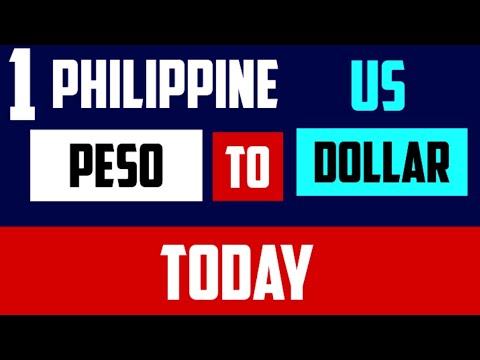 1 PHILIPPINE PESO TO US DOLLAR - USD PHP Exchange rates today MAY 23 ,2024