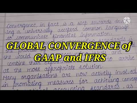 GAAP vs. IFRS, Need , effect of global convergence of GAAP and IFRS / BCOM Important questions