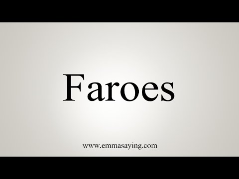 How To Say Faroes
