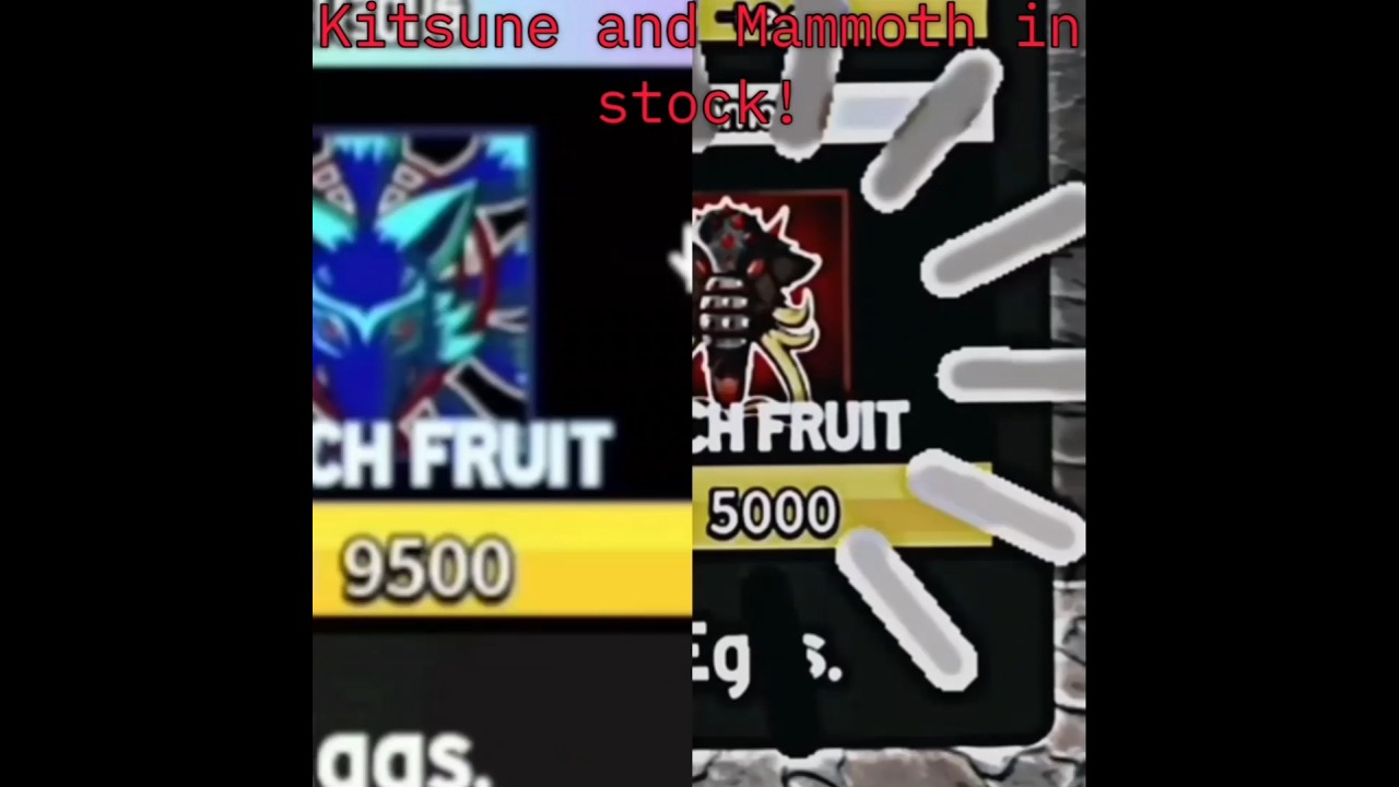 Kitsune and Mammoth in Stock - Easter Event.