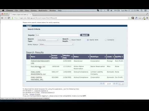 Georgia SOS LLC Search
