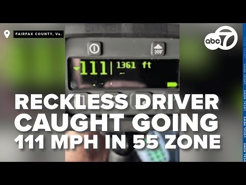 Crackdown on speeding in Fairfax County catches reckless driver going 111 MPH