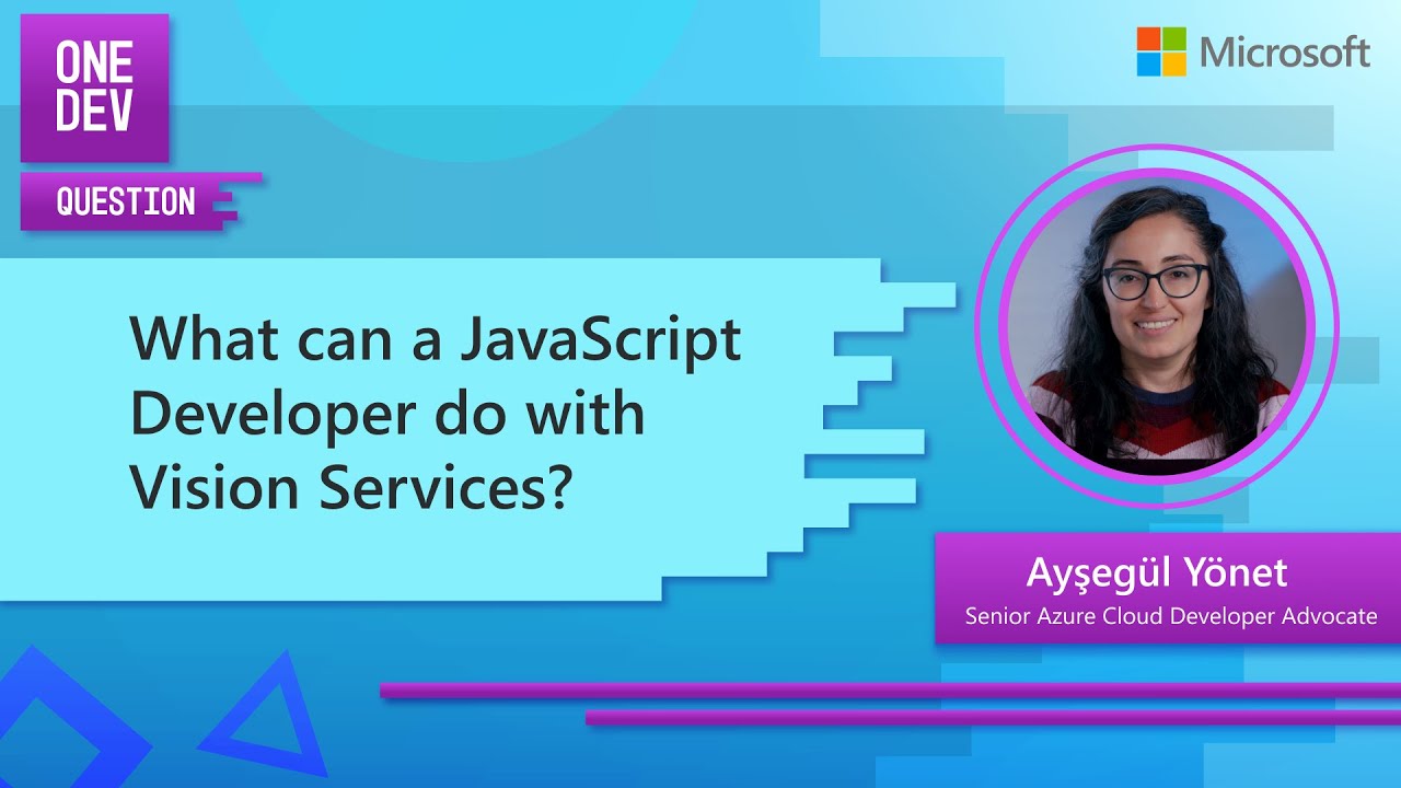 What can a JavaScript developer do with Azure Vision Services?