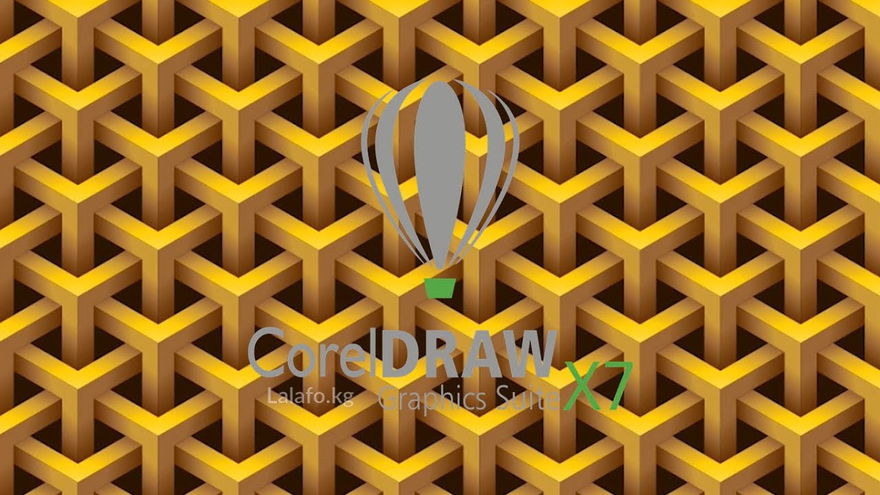 Tutorial Corel DRAW | patterns design - patterns  vector - shapes  - Hexagonal - Polygon