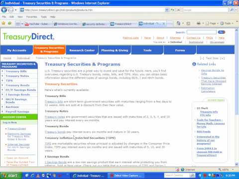 Definitions of Treasury, Security, Bill, Note, Bond.