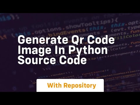 generate qr code image in python source code