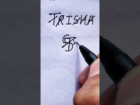 🖤😍Trisha Name Logo.. "Comment Your Name" #trisha #art #logo #viral #shorts #trending