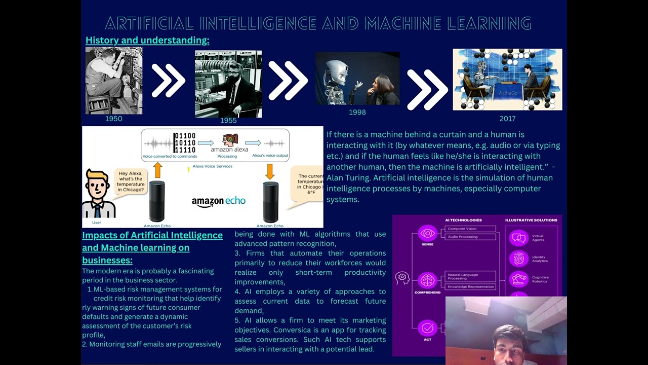 Artificial Intelligence and machine learning poster