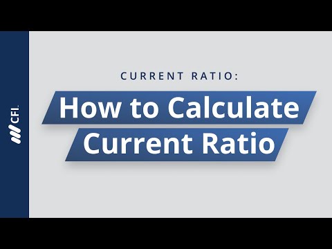 How to Calculate Current Ratio