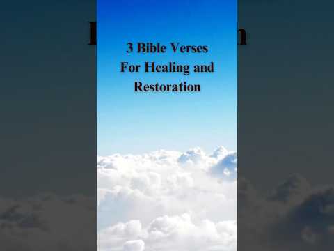 3 Bible Verses For Healing And Restoration ❤️Type AMEN if you believe ❤️ #god #jesus #bible #healing