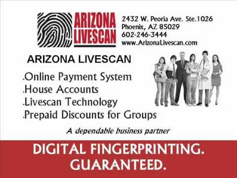 Arizona Livescan -- Digital Fingerprint in Phoenix, Arizona