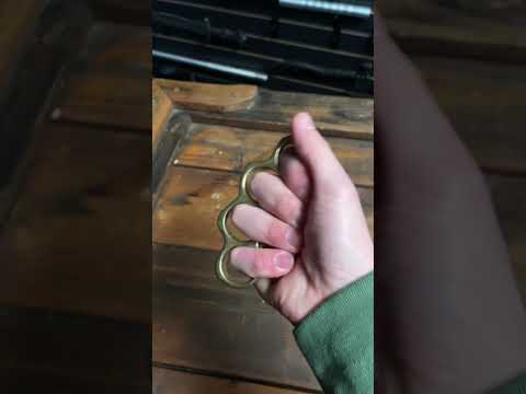Solid Brass Knuckle Duster - No one will say you've got soft hands with these!