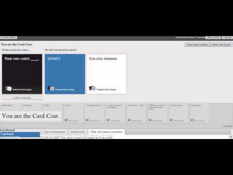 Cards Against Humanity/Pretend Your Xyzzy test