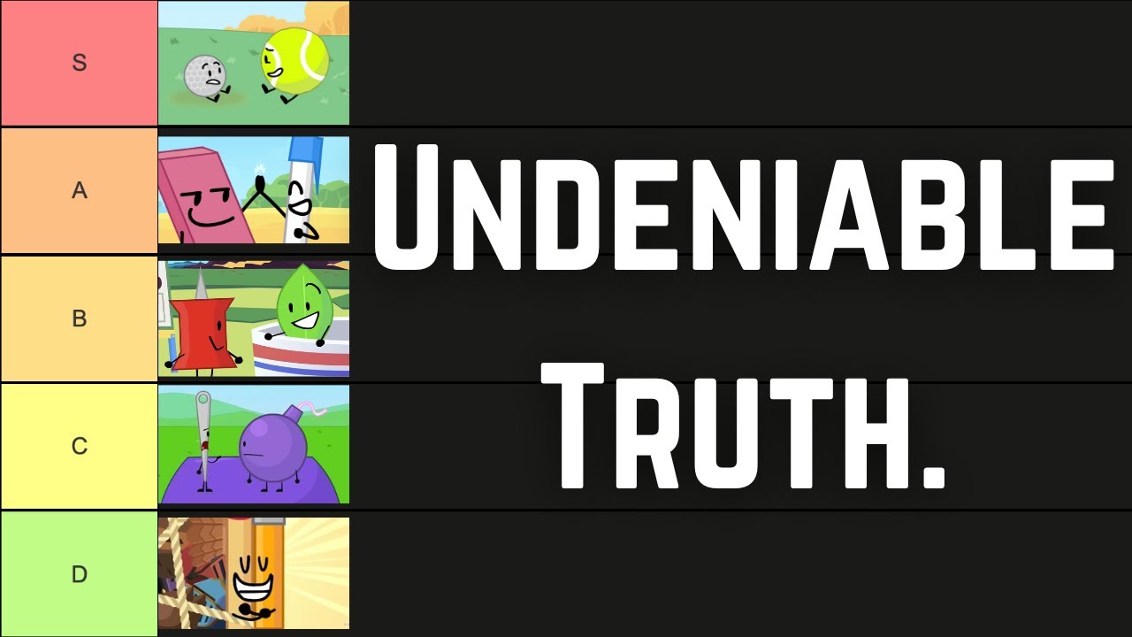 The Definitave BFDI Ships Tier List (True)