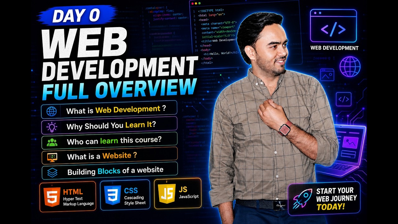 Day 0: What is Web Development? Full Beginner Guide (HTML, CSS, JS Explained)