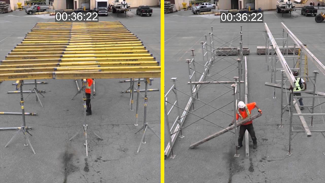 Dokaflex vs. Shoring Frames Time Trials