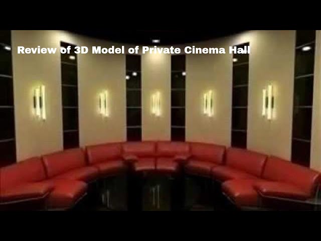 Private Cinema Hall 3D Model - FlatPyramid