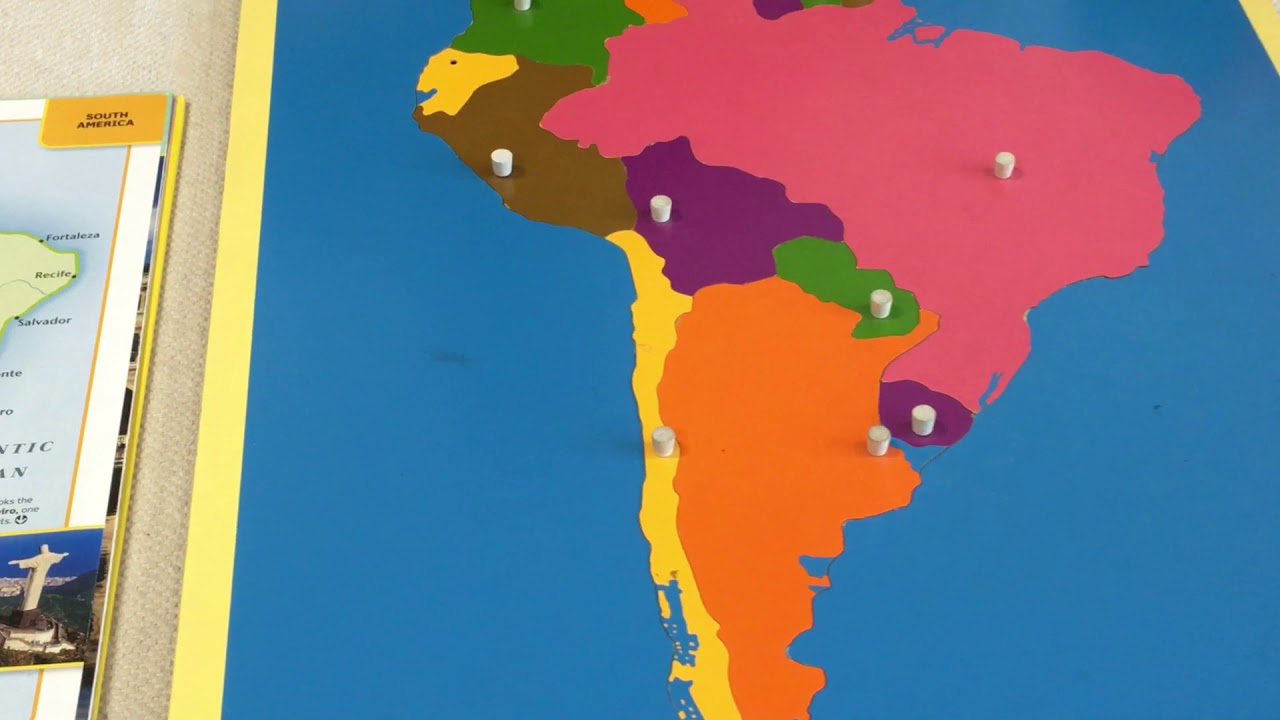 Geography: Political Map of South America