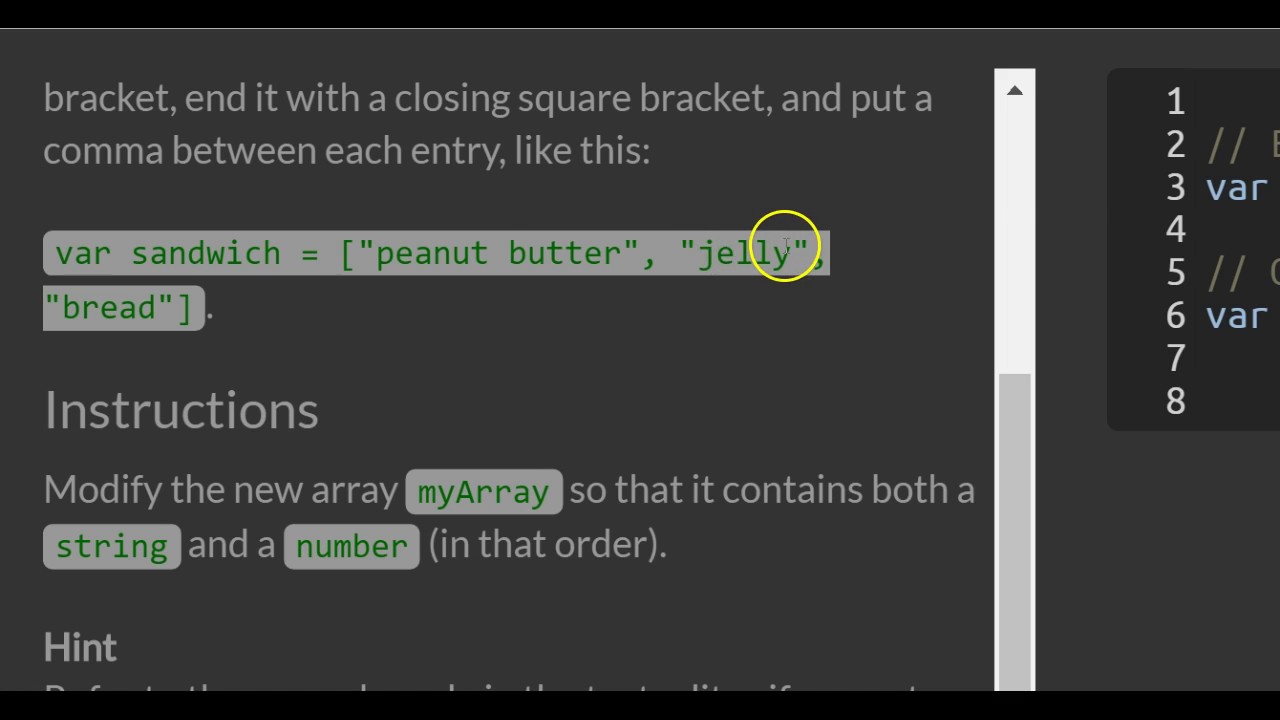 Store Multiple Values in one Variable using JavaScript Arrays, freeCodeCamp Basic Javascript