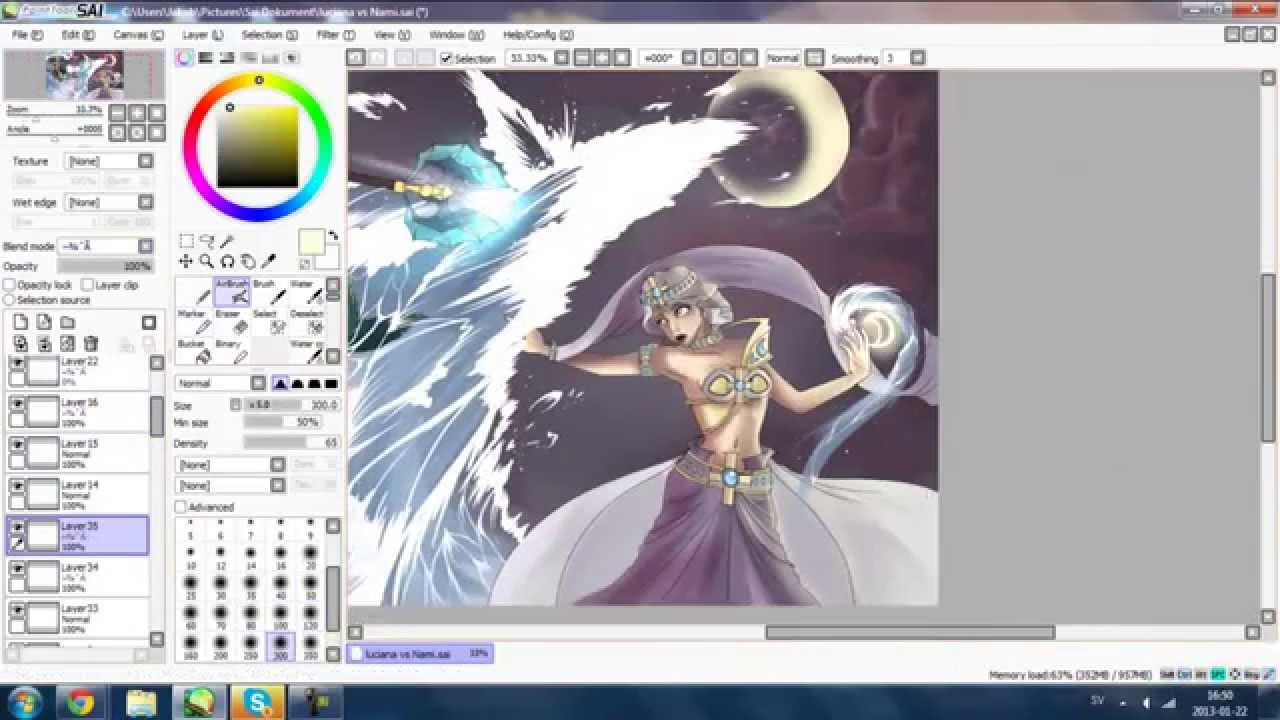 Nami vs Luciana Speed Paint