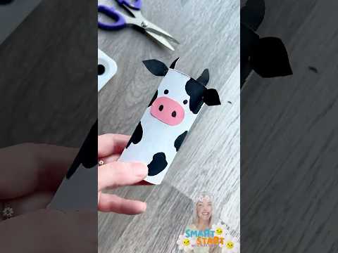 Toilet Roll Cow Craft for Kids | Easy Farm Animal Craft with Miss Daisy