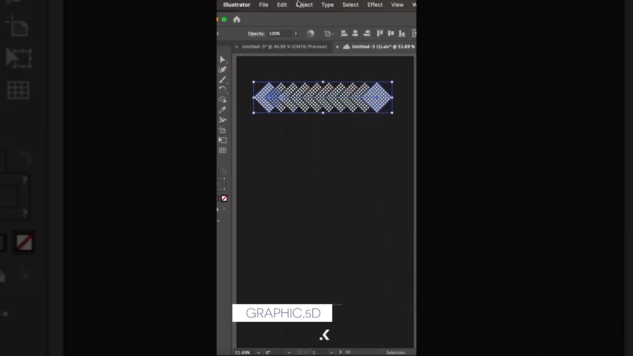 3D dotted text tutorial in Adobe illustrator #3d #tutorialvideo
