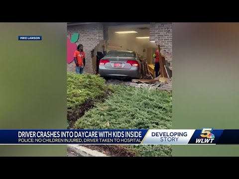Police investigating after driver crashes into daycare in Colerain Township