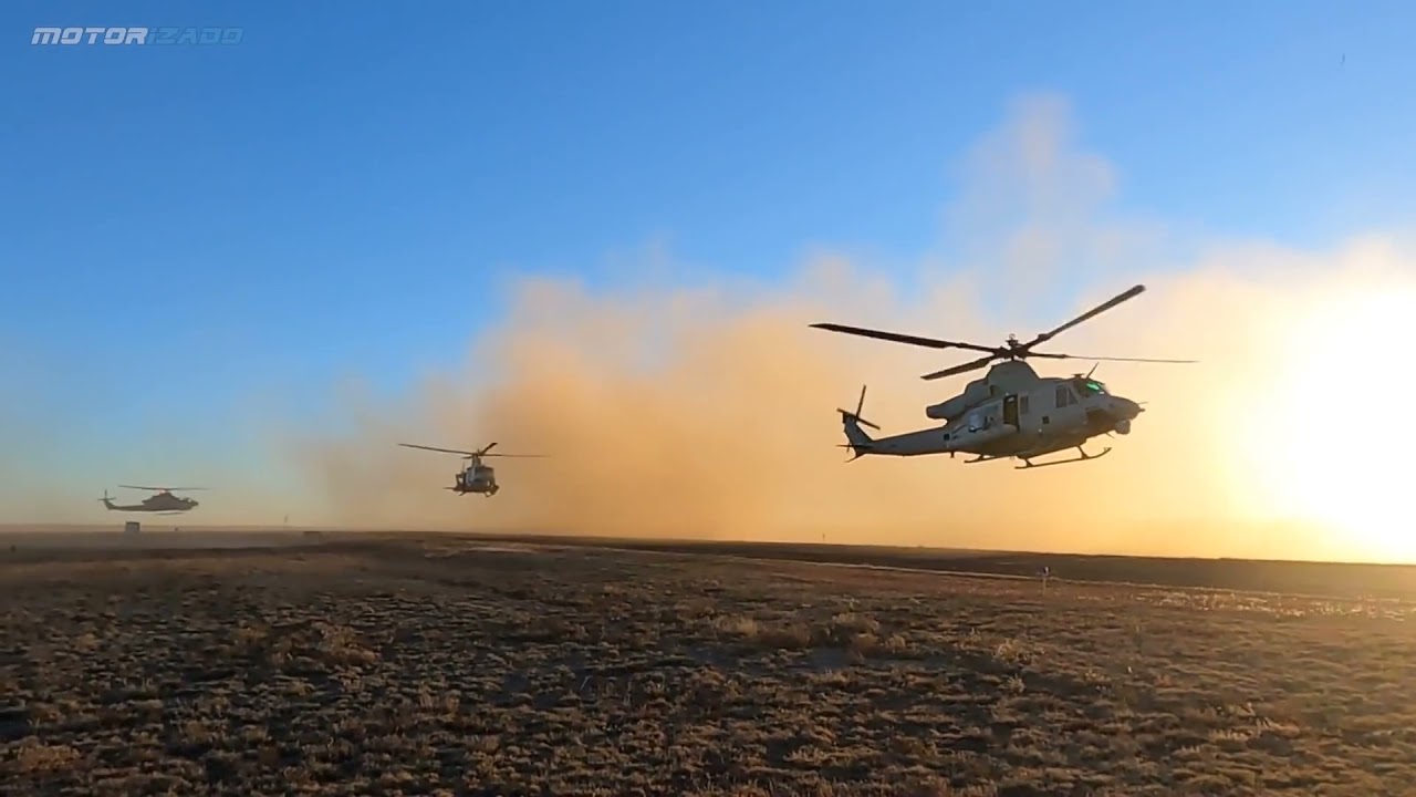 US Marines train in Rocky Mountains • AH 1Z Viper and UH 1Y Venom Helicopters