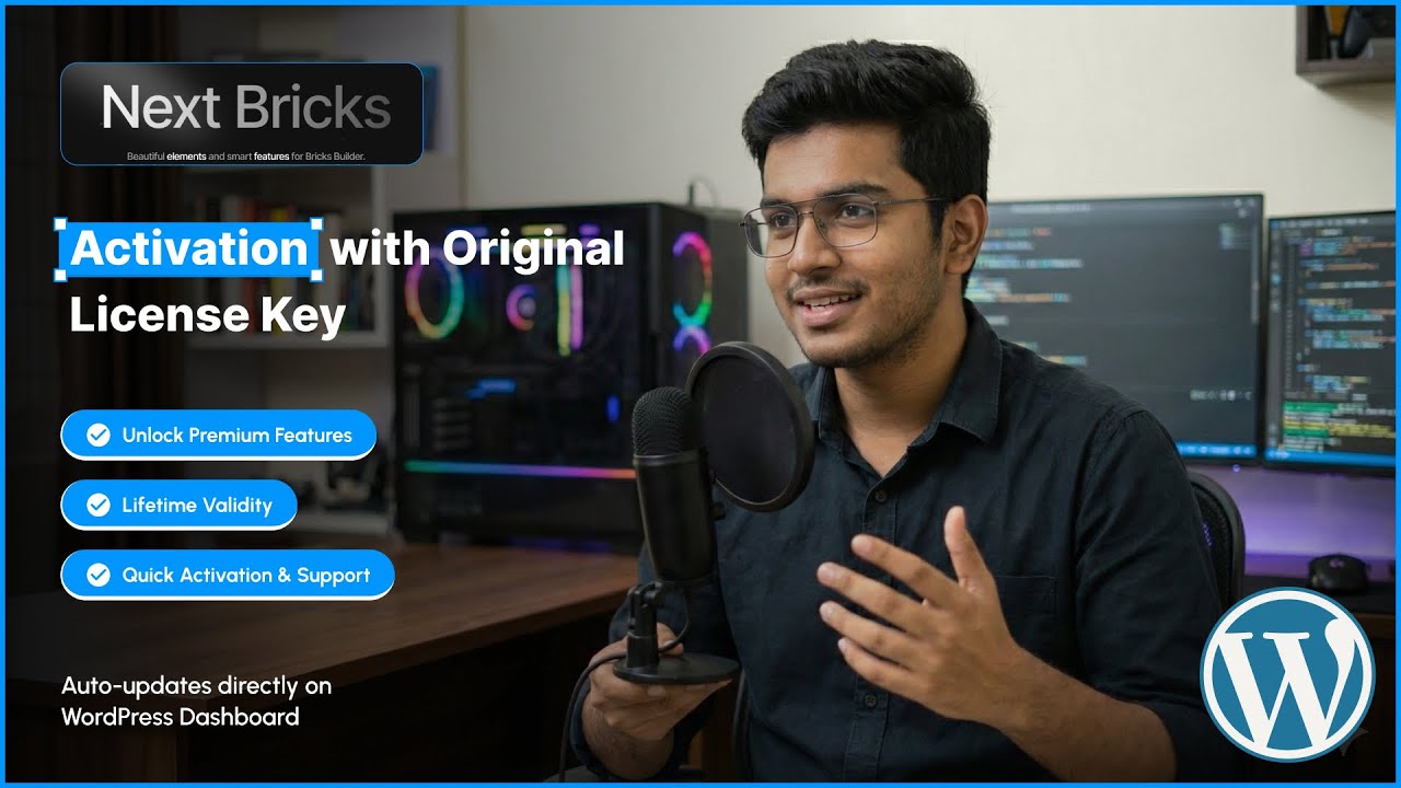 Next Bricks  - Activation with Original License Key | Bricks Builder Premium Addons/Library