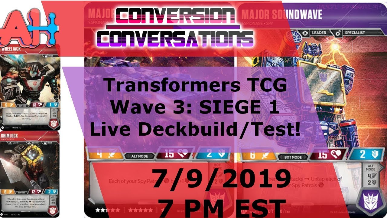 Conversion Conversations: Transformers TCG Live Build and Test