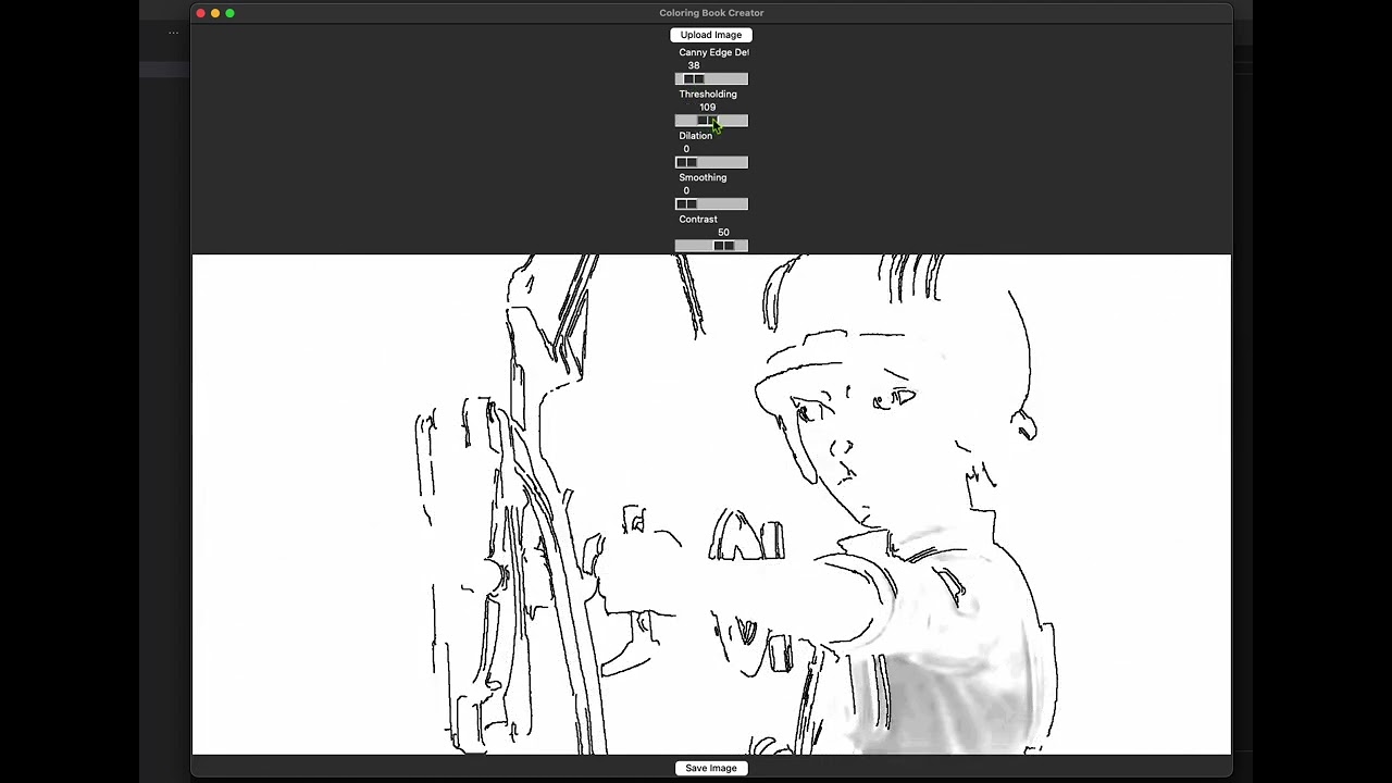 Coloring book page Python App