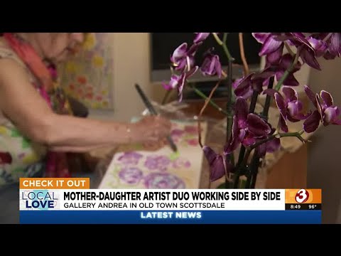 Mother-daughter artist duo work side-by-side in Old Town Scottsdale