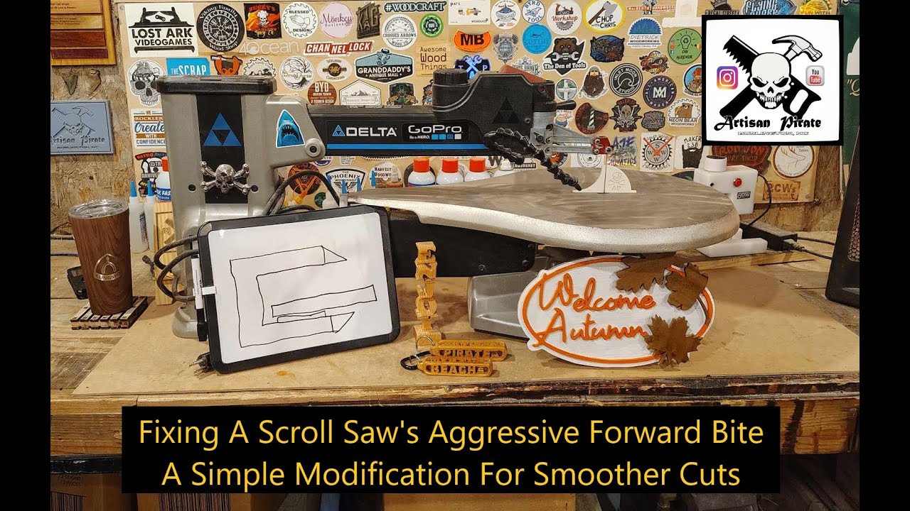 Fixing A Scroll Saws Aggressive Forward Bite, A Modification Tip For Smoother Cuts