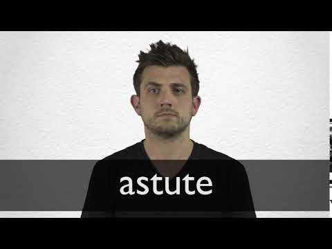 How to pronounce ASTUTE in British English
