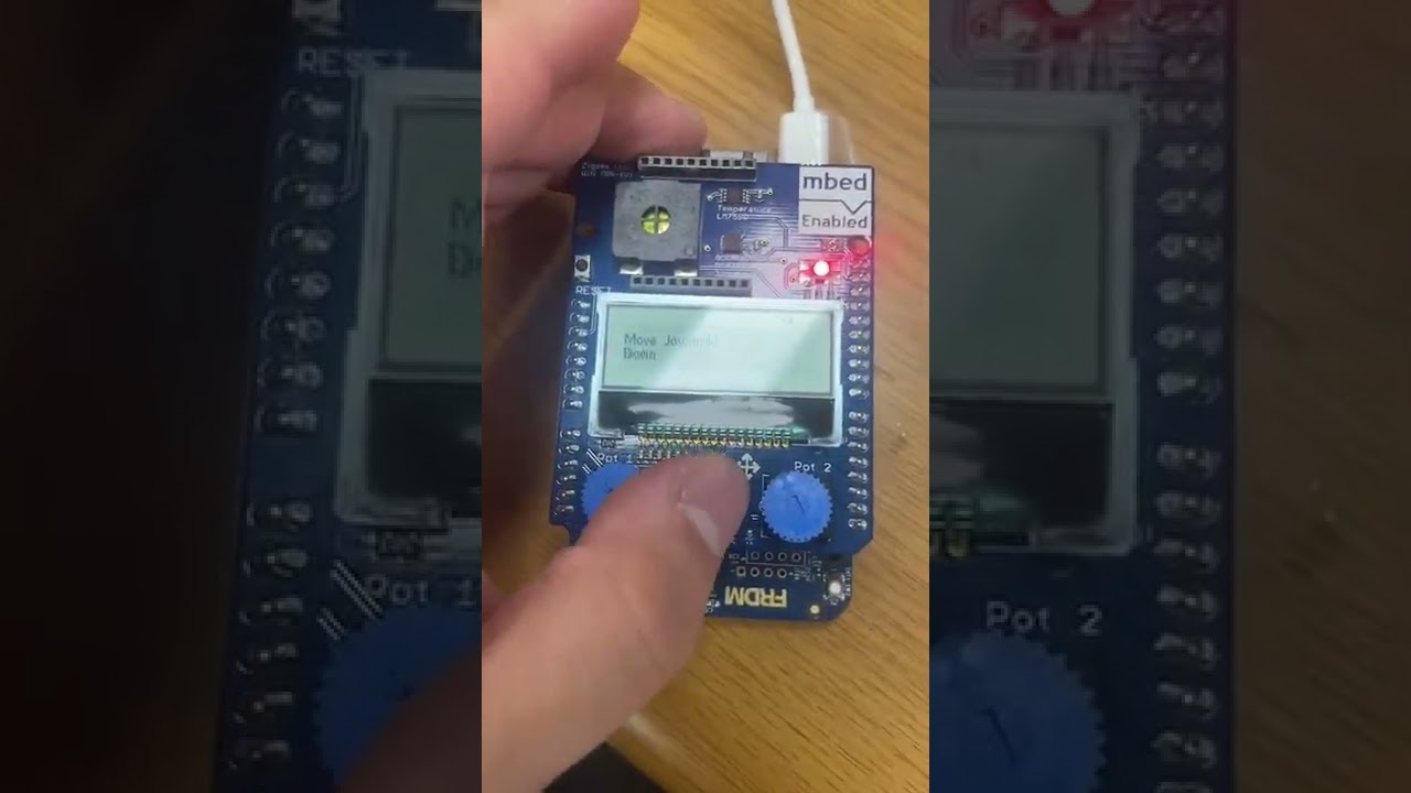 Mbed shield joystick example