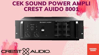 Crest Audio 8001 2800-Watt Power Amplifier - What To Know & Where To ...