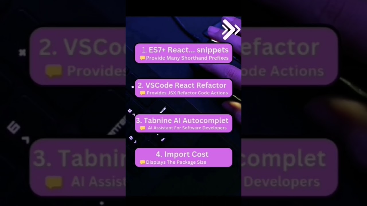 React JS: VS Code Extensions | These extensions will boost your productivity - code crushers #vscode