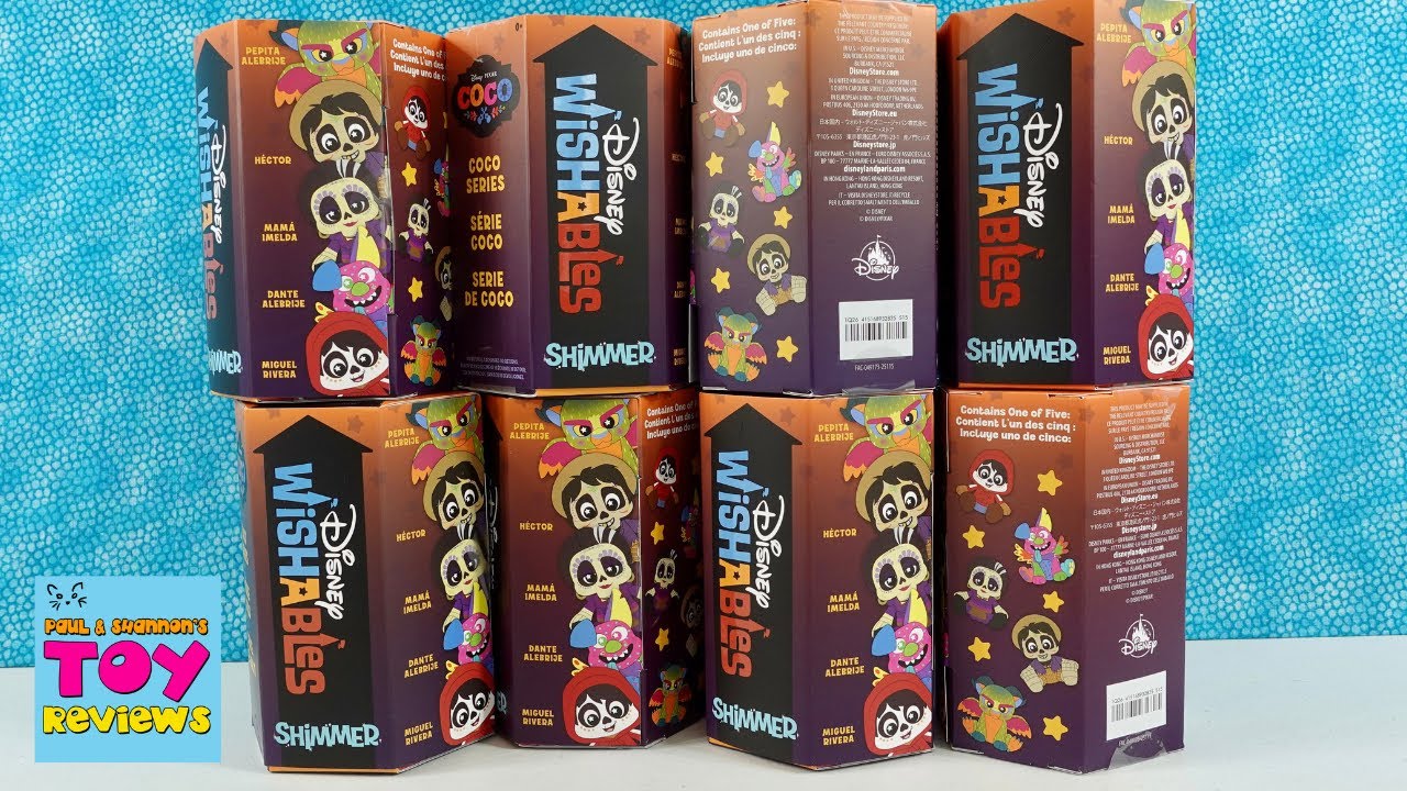 Disney Coco Series Shimmer Wishables Blind Box Plush Unboxing Review