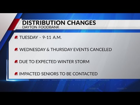 The Foodbank drive-thru changes hours due to winter storm