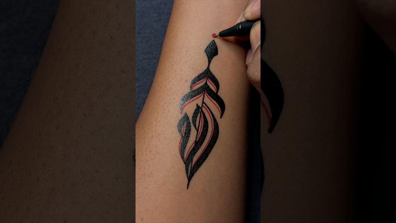 Minimalist tribal tattoo idea for girls 🧒 | Gel pen art ……. #tattoo #art #tattooideas