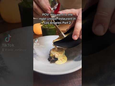 Second Course at the Most Unique Restaurant in LA π₯ *5 Course Meal Experience* #LARestaurants #Food